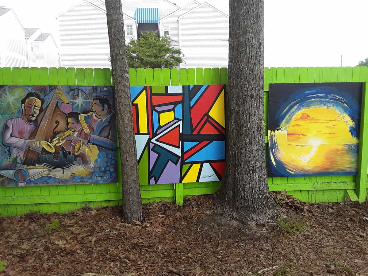 Community Fence Murals - ViBe Creative District