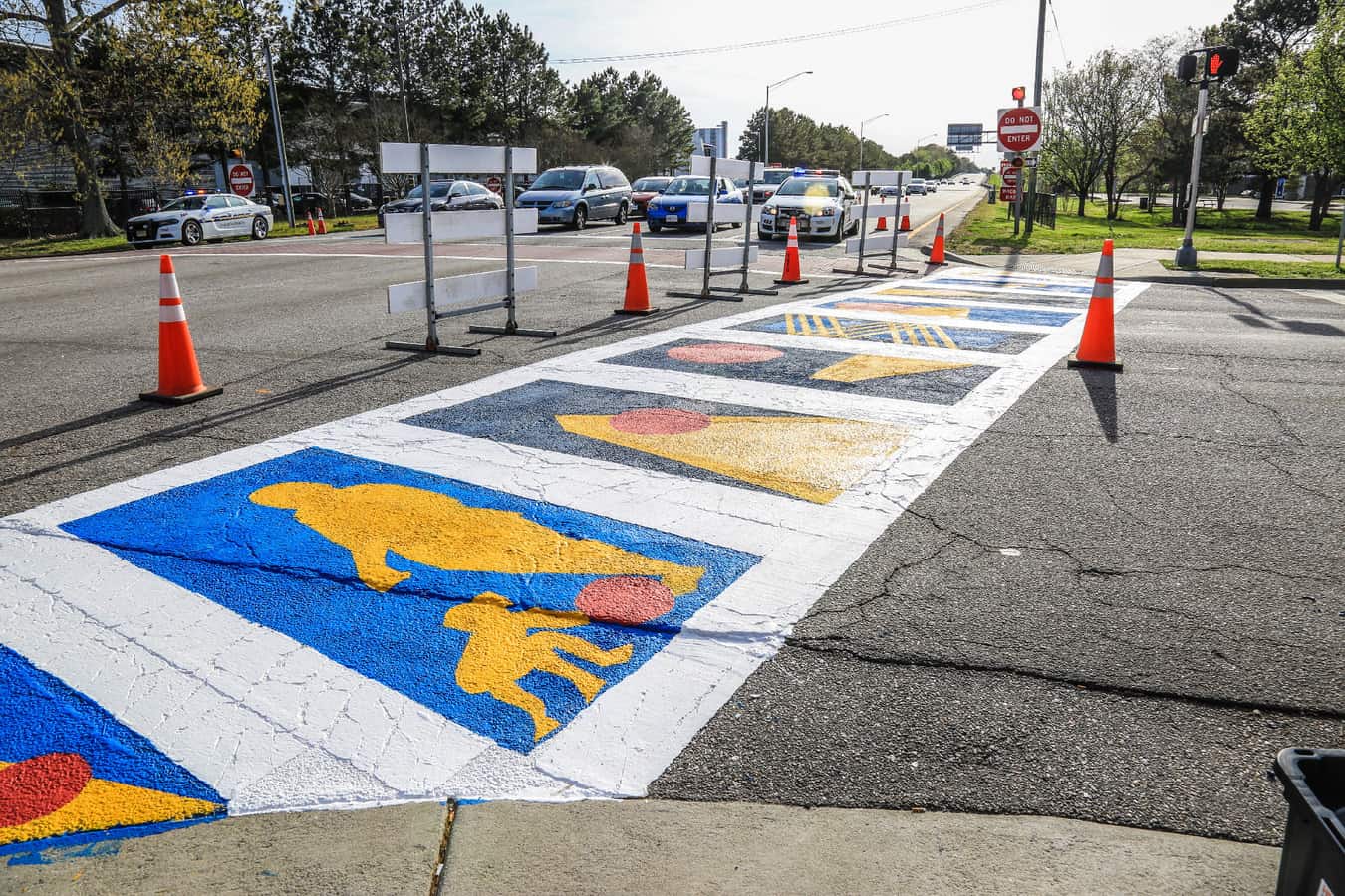 Sidewalk Art & Creative Crosswalks - ViBe Creative District