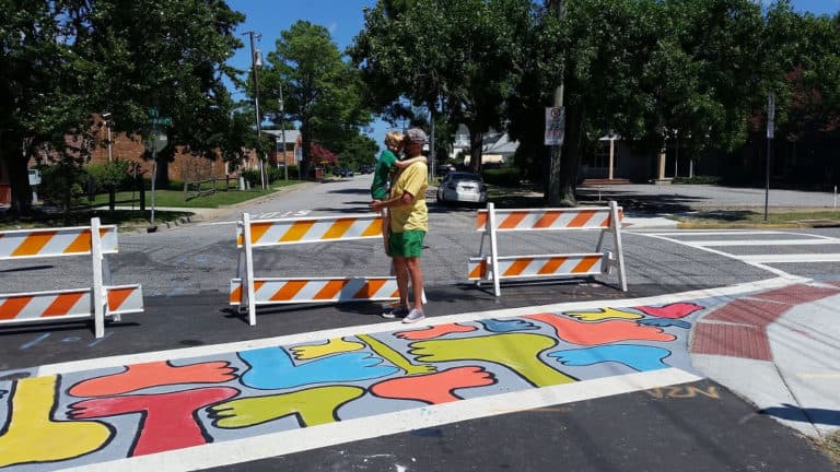 Sidewalk Art & Creative Crosswalks - ViBe Creative District